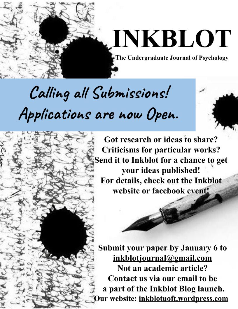 The flyer design advertising the opening for article submissions for the September 2019 edition.